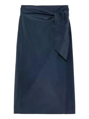 Max Mara Wrap-tie Midi Skirt - Blue
