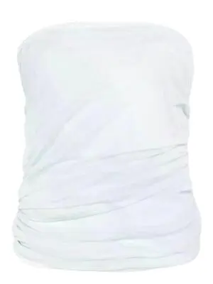 Christopher Esber Draped Strapless Top - Blue