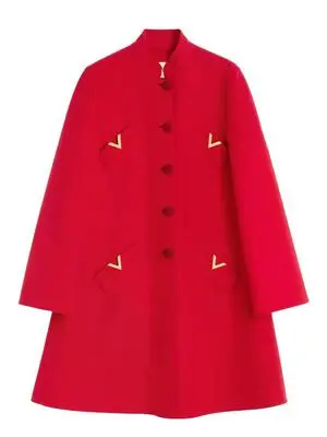 Valentino Garavani Single-breasted Coat - Red