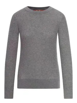 Max Mara Marabu Ribbed Sweater - Grey