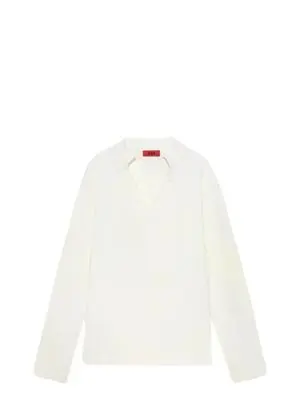 424 Long-sleeve Thermal Jersey Sweater - White