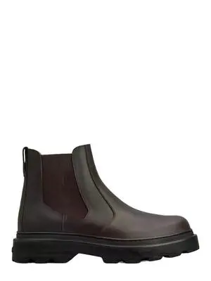 TOD'S Leather Chelsea Boots - Brown
