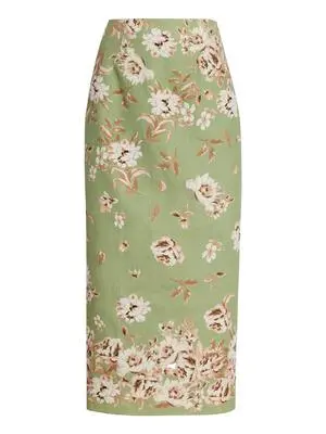 CARA CARA Cara Cara Sienna Floral Linen Maxi Skirt