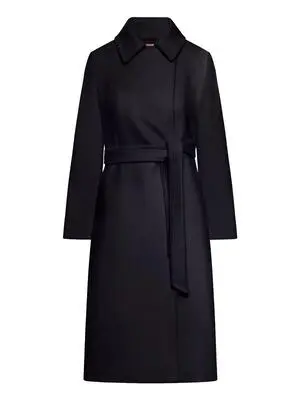 Max Mara Double-Breasted Coat Black