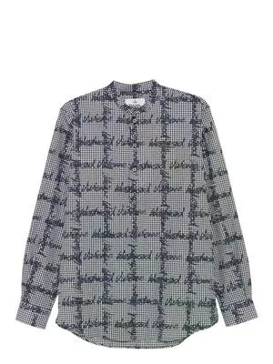 VIVIENNE WESTWOOD Logo-checked Shirt - Black