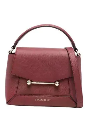 Strathberry Mosaic Leather Tote Bag - Red