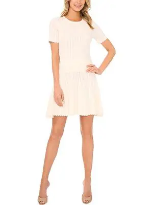 Ted Baker London Pointelle Mini Skirt - Light Cream