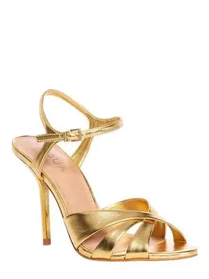 Aqua Ellah Strappy High Heel Sandals - Gold