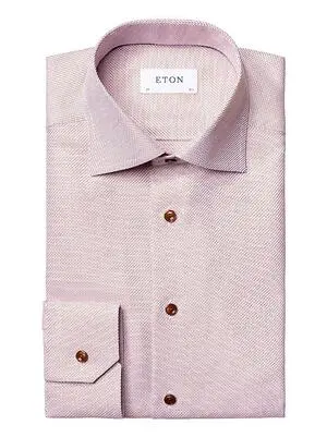 ETON Classic Fit Textured Solid Shirt