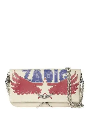Zadig&Voltaire Grained Leather America Crossbody - Flash