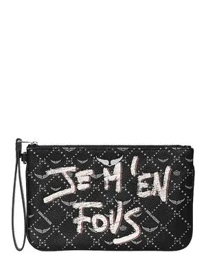 Zadig&Voltaire Z Monogram Tag Pochette - Black