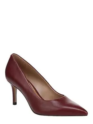 Sam Edelman Vienna Leather Pumps Burgundy