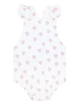 NELLAPIMA Heart Print Ruffle Bubblebaby - Pink