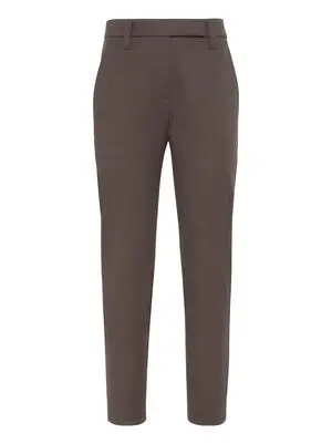 Brunello Cucinelli Slim Trousers - Cocoa