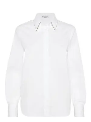 Brunello Cucinelli Shirt With Monili White