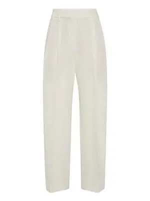 Brunello Cucinelli Slouchy Trousers - Panama