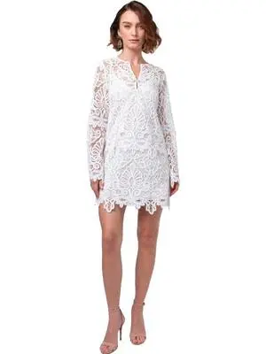 Calypso St. Barth Magnolia Lace Sheath Dress - White