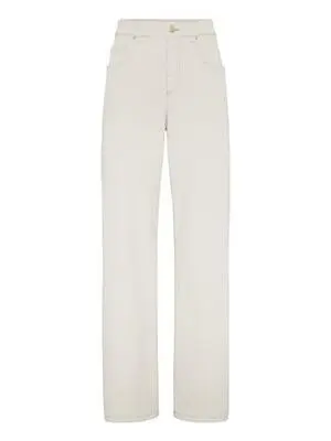 Brunello Cucinelli Loose Barrel Trousers - Cool Beige