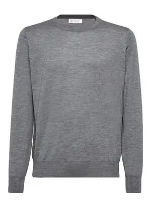 Brunello Cucinelli Lightweight Sweater Dark Grey