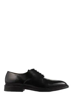 SANDRO Glazed Leather Derbies