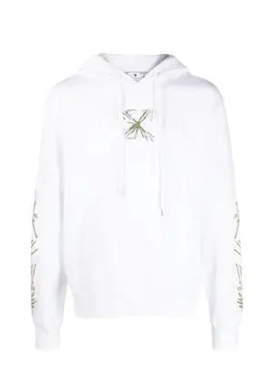 Off-White Splash Arrow Skate Fit Hoodie - White