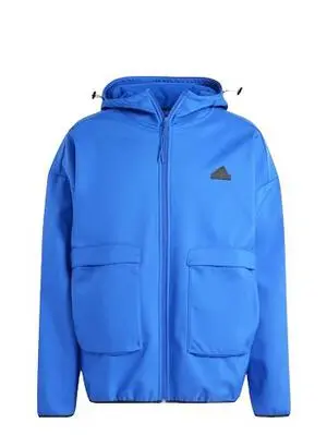 Adidas City Escape Premium Full-zip Hoodie - Semi Lucid Blue
