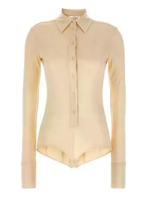 Sportmax Pera Button-fastening Bodysuit - Neutrals