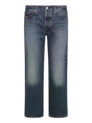 LEVI'S Faded-effect Straight-leg Jeans - Blue