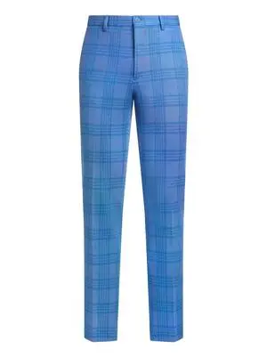 Etro Checked Tailored Trousers - Blue