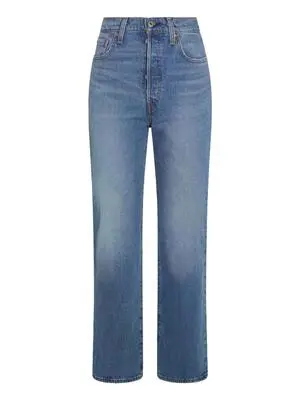 LEVI'S High-Waisted Straight-Leg Jeans