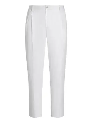 Dolce & Gabbana Dart-detail Tailored Trousers - White
