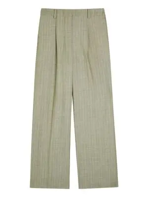 SKALL STUDIO Pinstripe Wool Trousers - Grey