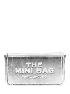 Marc Jacobs Metallic Leather Chain Mini Bag - Silver