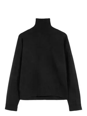 JIL SANDER High-neck Sweater - Black