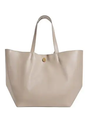 Fabiana Filippi Leather Tote Bag - Beige