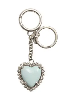 Valentino Garavani Coeur Hyperbole Keyring - Blue