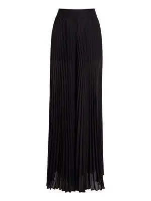 ALICE + OLIVIA Athena Plissé Chiffon Trousers