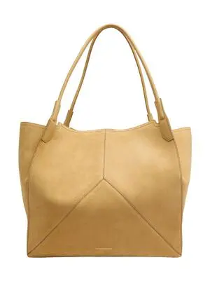 Victoria Beckham Panelled Suede Tote - Sand