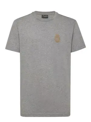 BILLIONAIRE Crest Round-neck T-shirt - Grey