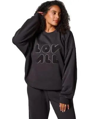 LOVALL Oversized Long Sleeve Sweatshirt - Shadow