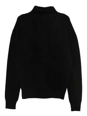Rick Owens High-neck Sweater - Black