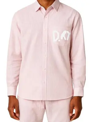 D.RT Stripe Oxford Shirt - Pink
