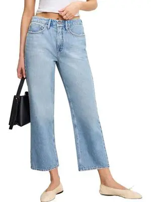 Good American Good 90s Crop Relaxed Jeans - Indigo964