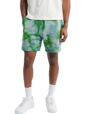 ICECREAM Villain Tie-Dye Fleece Shorts Castle Rock