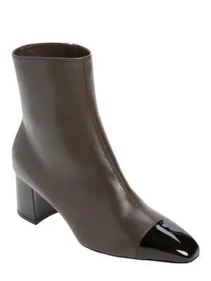 FERRAGAMO Sambi Cap-toe Bootie - Testa Di Moro
