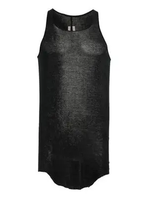 Rick Owens Basic Rib Tank Top - Black