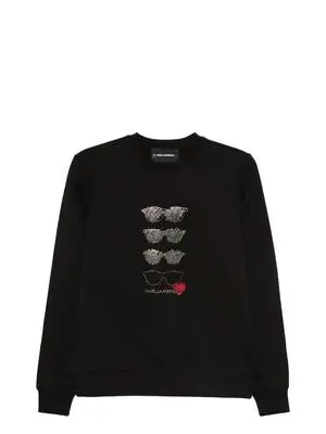 Karl Lagerfeld Sequin-embellished Sweatshirt - Black