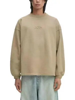 Vetements Logo-embroidered Sweatshirt - Neutrals