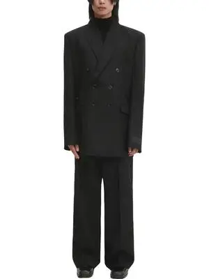 Vetements Pinstripe Trousers - Black