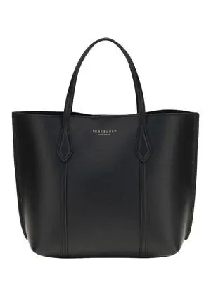 Tory Burch Tory Burch Perry Mini Grained Leather Handbag With Removable Pouch Black